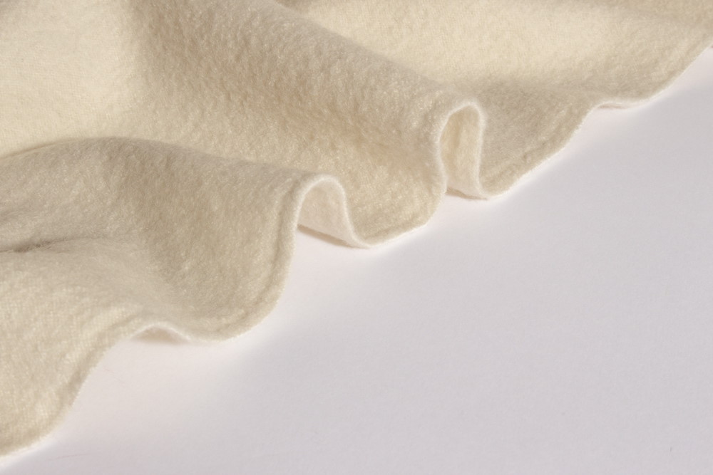 Organic Merino Boiled Wool - Ivory | Atelier Goldfaden