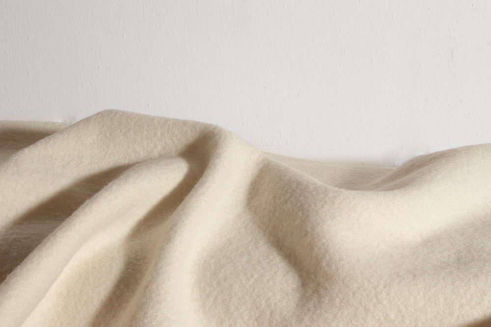 Organic Merino Boiled Wool - Ivory | Atelier Goldfaden